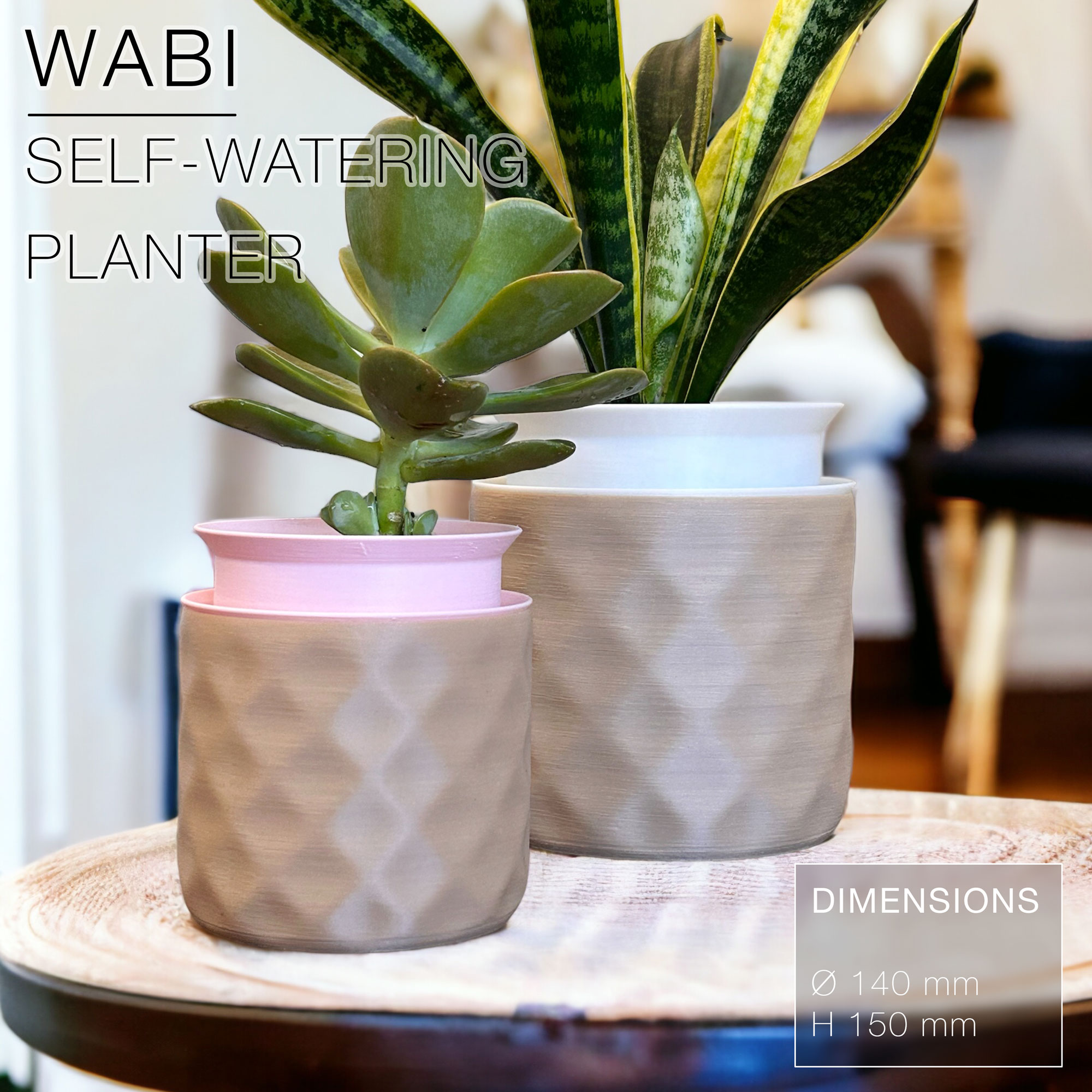 WABI | Self-watering Planter by Charles Regaud | Printables Store