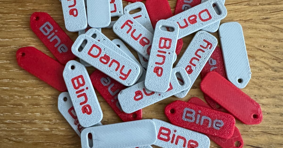 gift parcel name tags (parametric) par Dr. Stefan Lux | Téléchargez ...