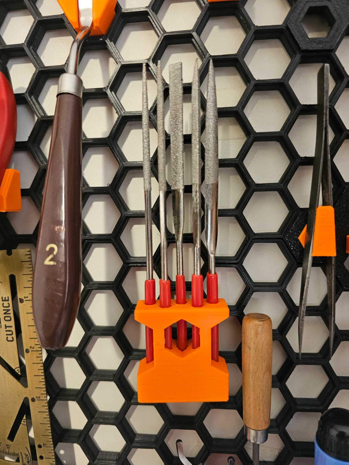 HSW Diamond Needle File , deburr , allen key holder for 5pcs par ...