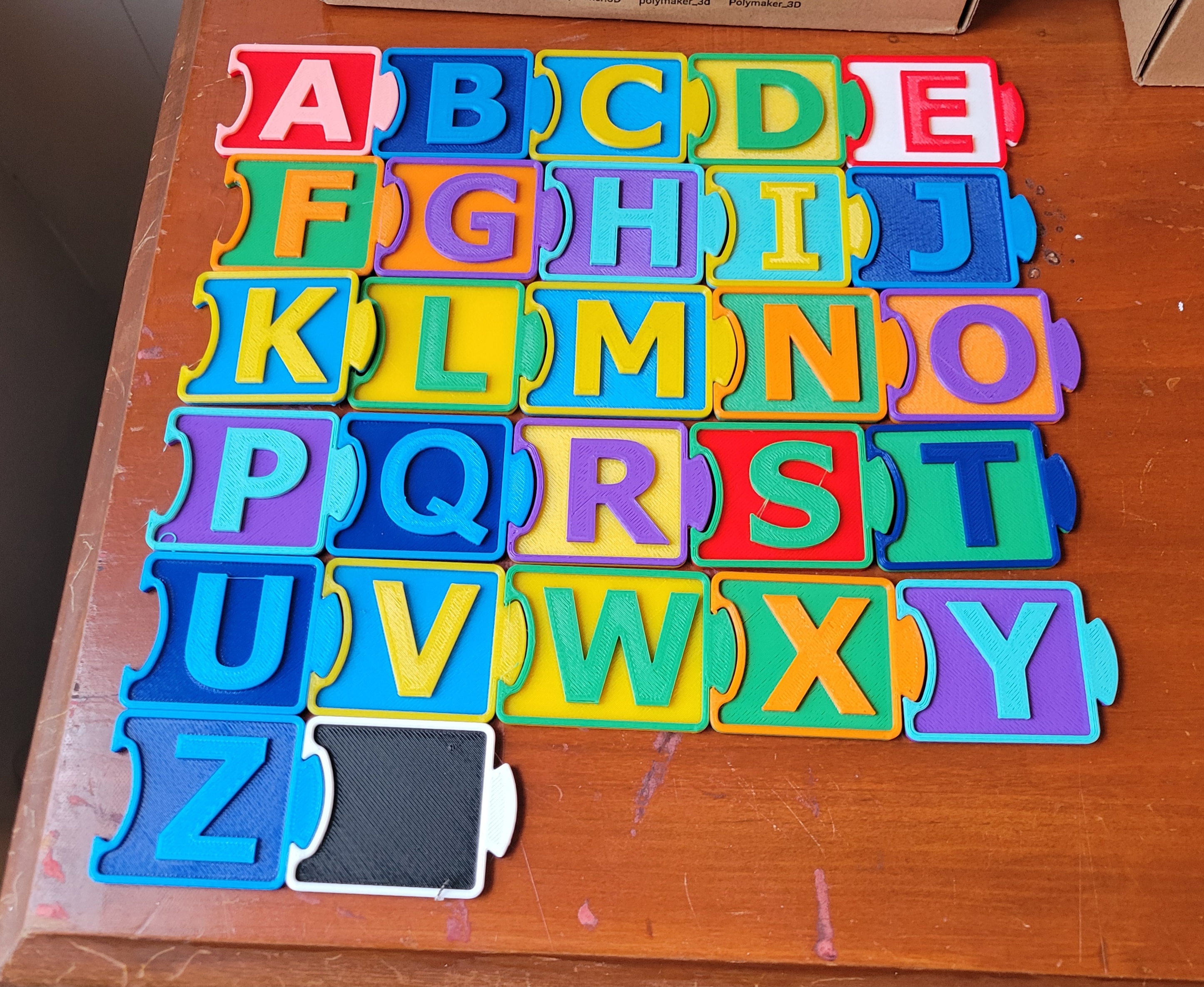 Letters - in puzzle form by Crafter64 | Download free STL model ...