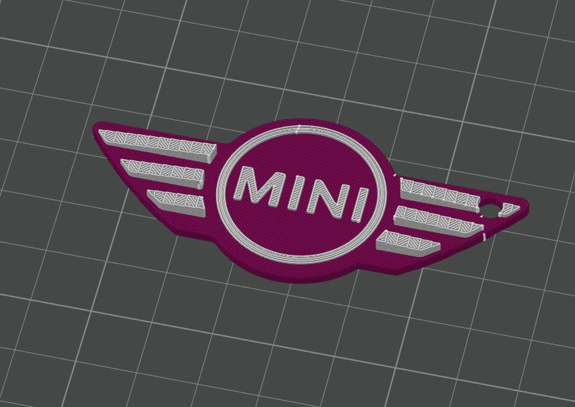 Mini Cooper key ring logo by Etincz | Download free STL model ...