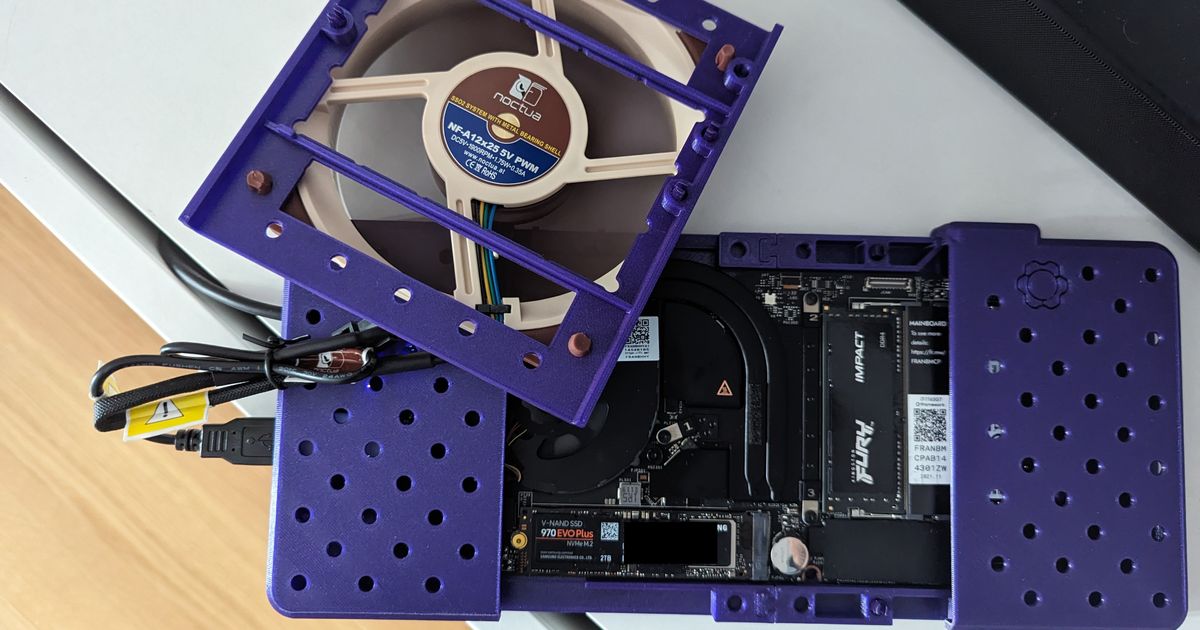 Framework 13 Mainboard Case Top Cover with fan cutout von NathanKun ...