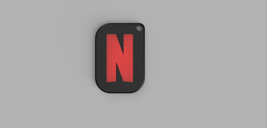 Llavero Logo Netflix by Joel Martinez | Download free STL model ...