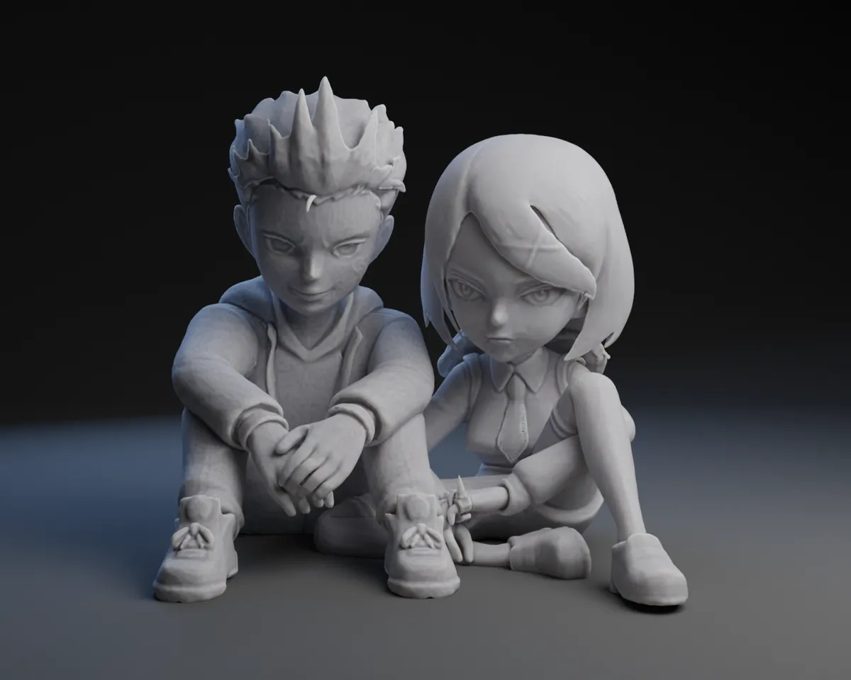 Misako and Kunio by Peter Farell | Download free STL model | Printables.com