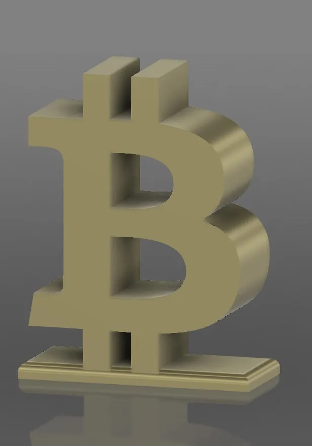 Bitcoin logo decor with/without stand !BTC by Ondřej Korynta | Download ...