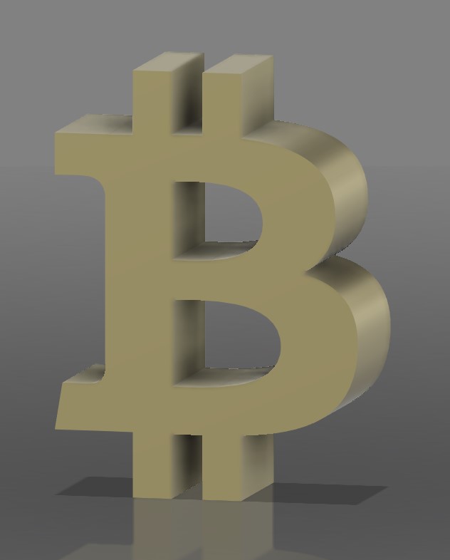 Bitcoin logo decor with/without stand !BTC by Ondřej Korynta | Download ...
