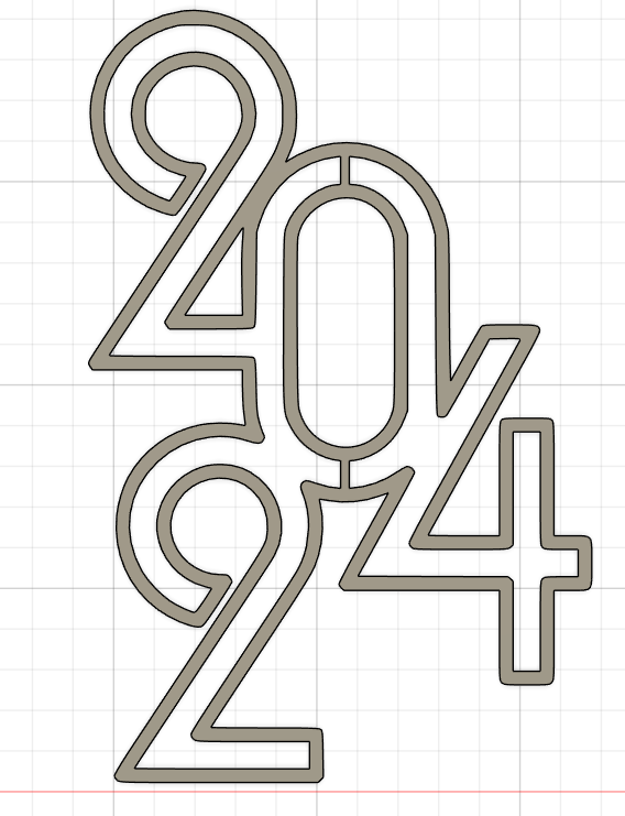 2024 Happy new year design with gold numbers design by Arc Studio ...