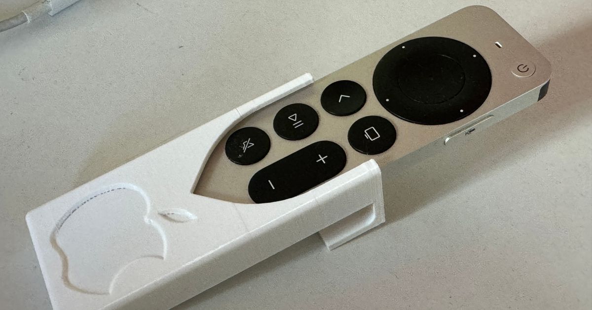 AppleTV remote holder by Jurgen Kurz | Download free STL model ...