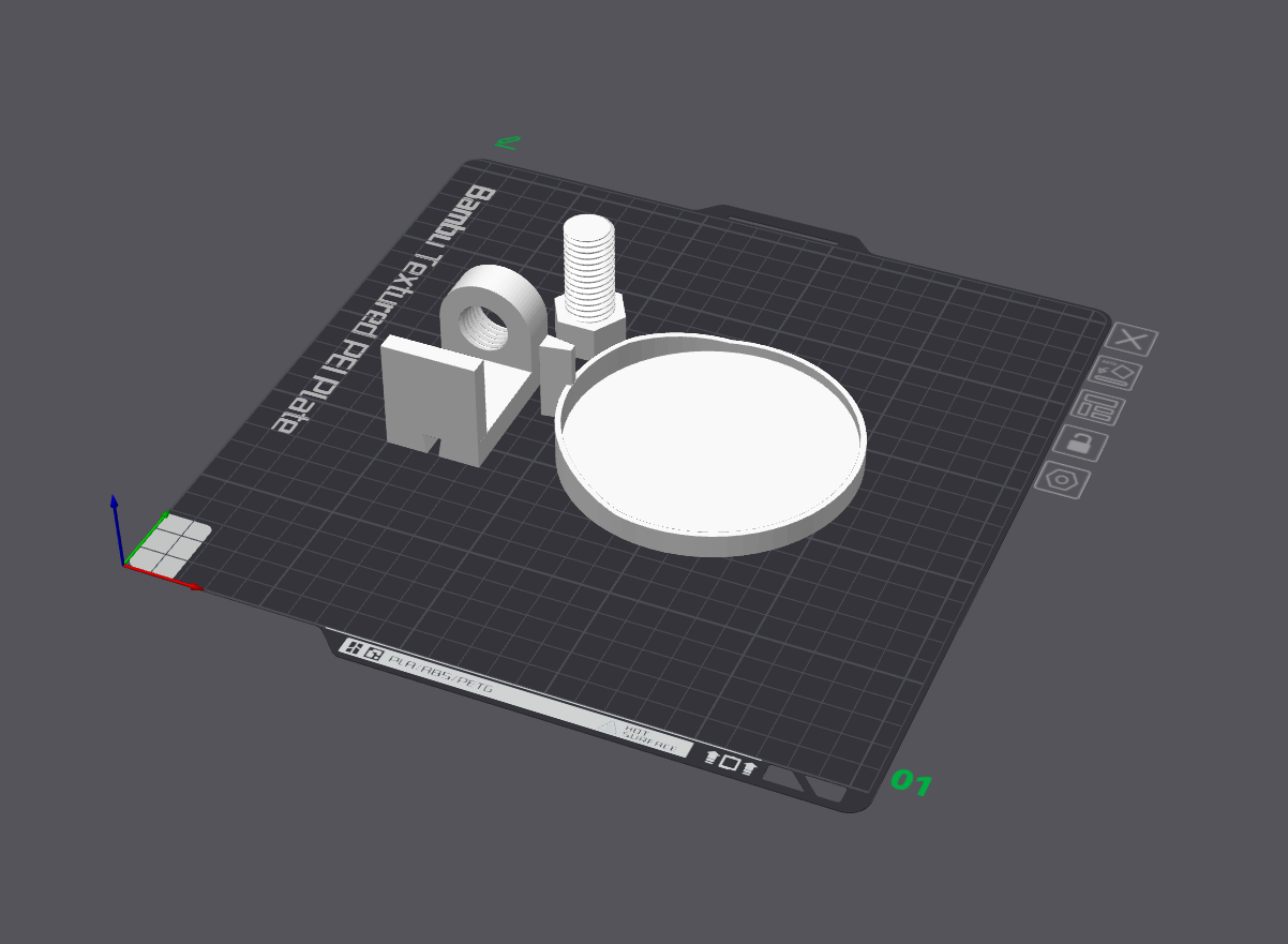 Round stand with table mount by amstaffcrew | Download free STL model ...