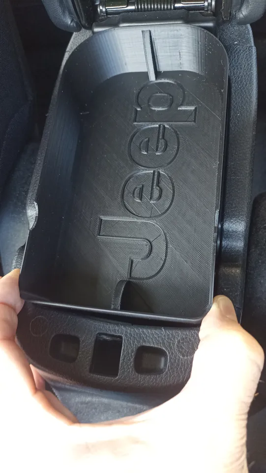 Jeep Compass armrest storage box by Cnc .model | Download free STL ...