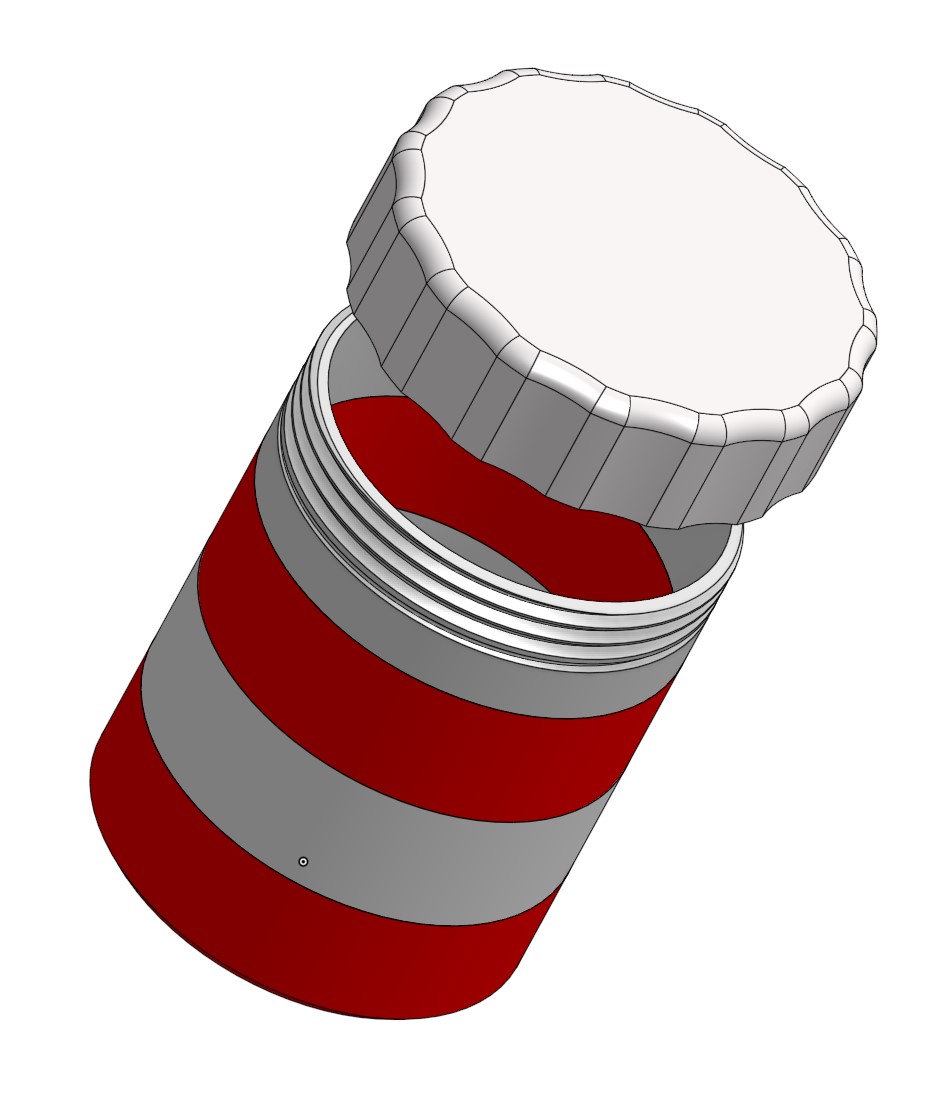 Screw Top Multi-Color Container by Walkul | Download free STL model ...