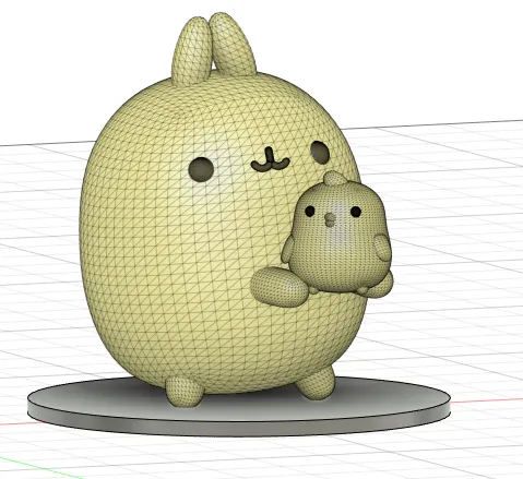 molang cartoon figure by kaito kid | Download free STL model ...