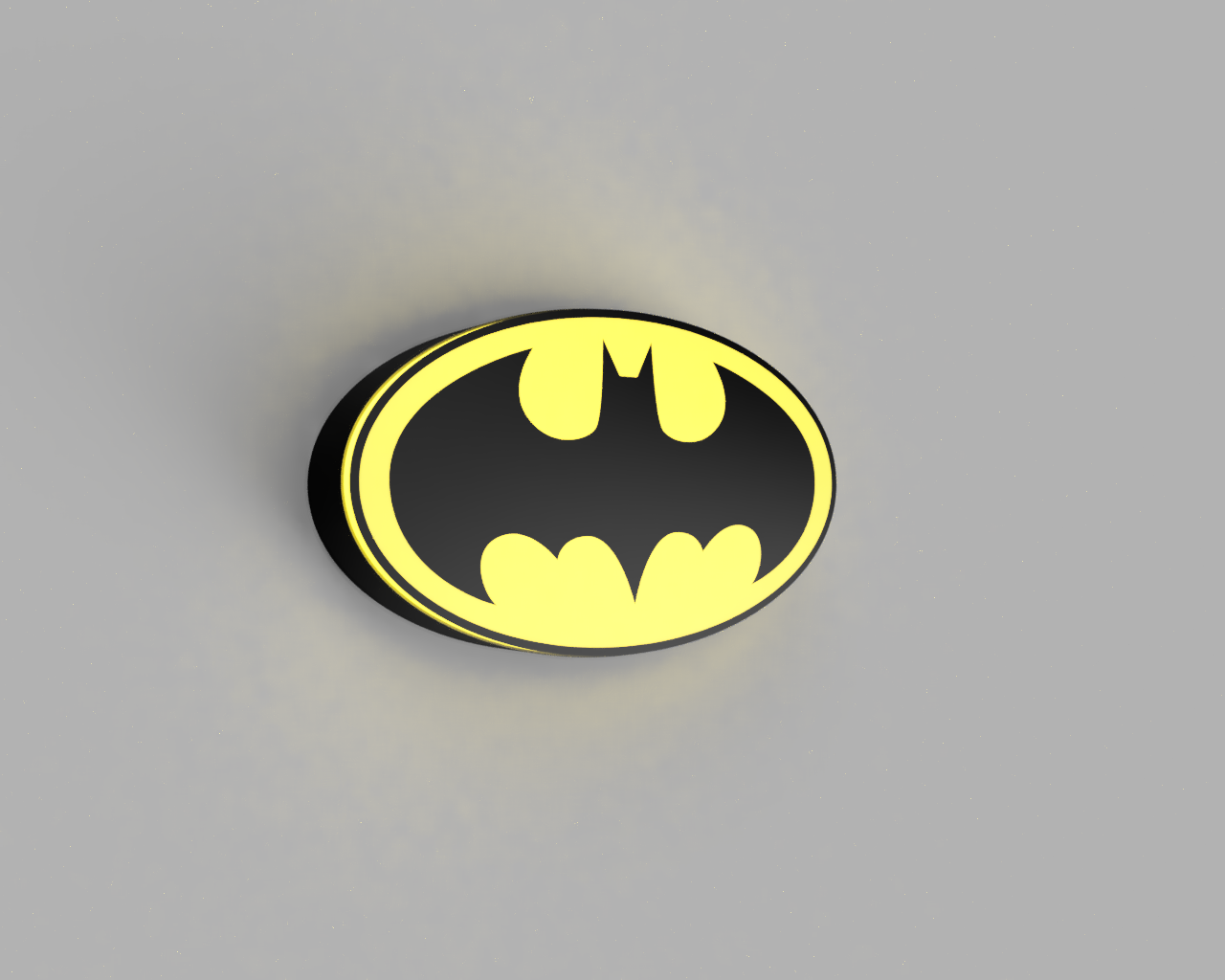 Batman Logo Lightbox - Led Lamp by Valda3D | Download free STL model ...