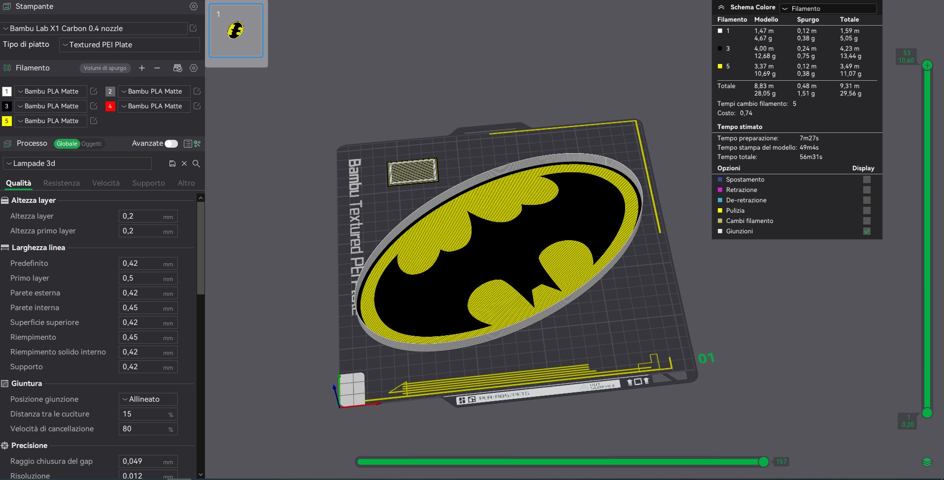 Batman Logo Lightbox - Led Lamp by Valda3D | Download free STL model ...