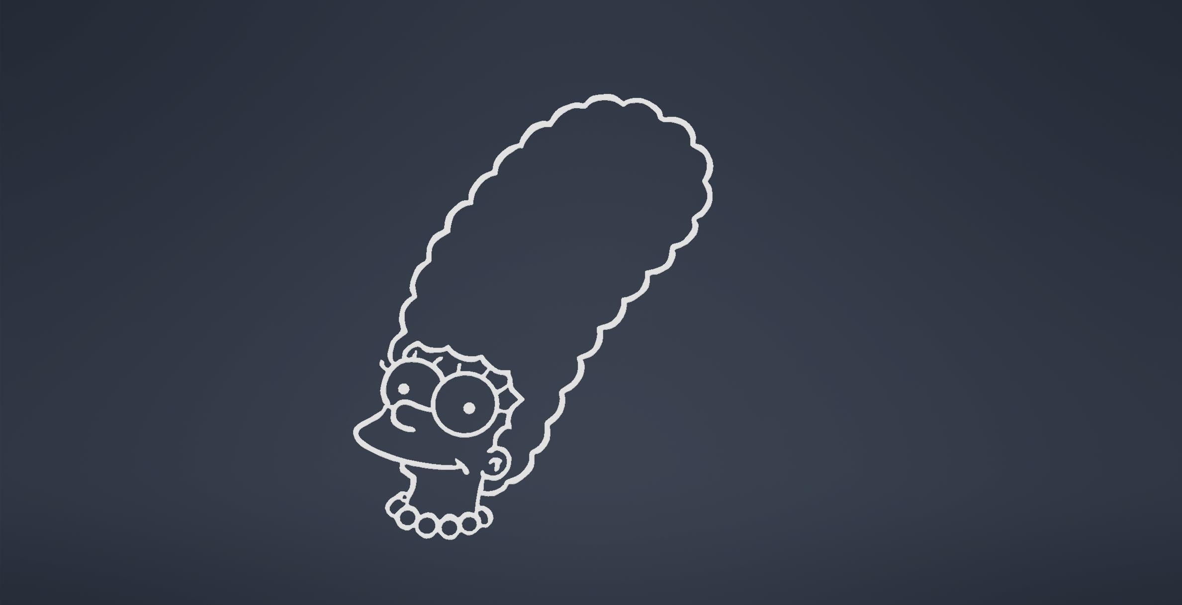 Simpson 2D art by Coufi | Download free STL model | Printables.com