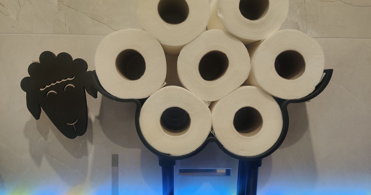 Toilet Paper Sheep - Detailed head by nibiru | Download free STL model ...