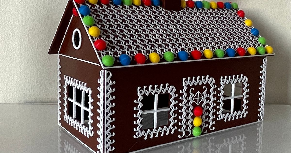 Ginger bread house by Icebear | Download free STL model | Printables.com