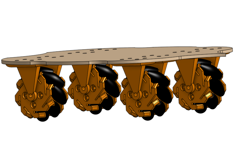 Turtle Board (Meccanum wheels) by School FabLab Filderbenden | Download ...