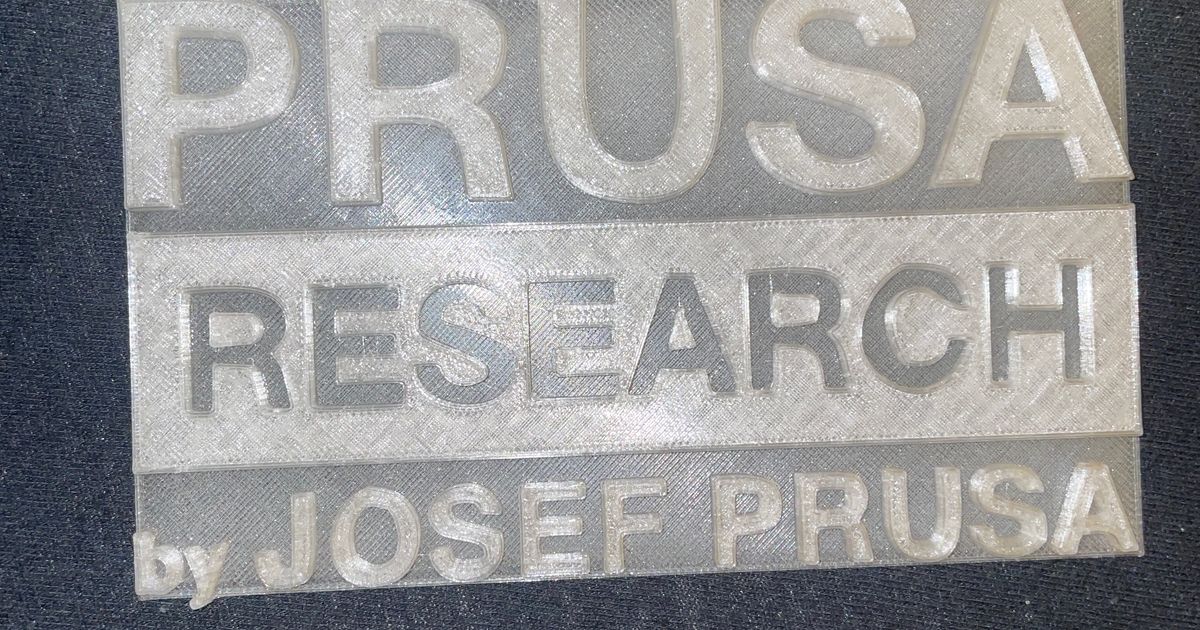 Prusa Research Logo by jjakubb3 | Download free STL model | Printables.com