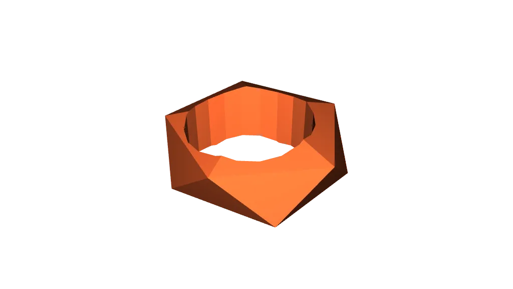 Low poly ring by casen | Download free STL model | Printables.com