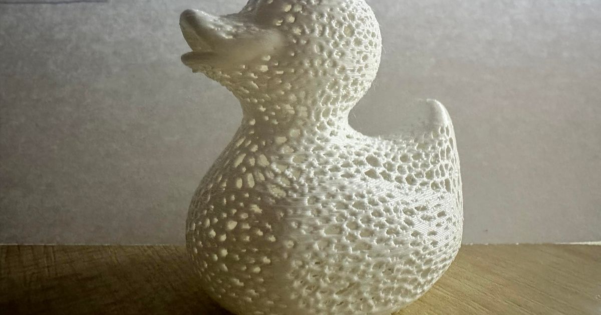 Voronoi Duck By Štístko Download Free Stl Model