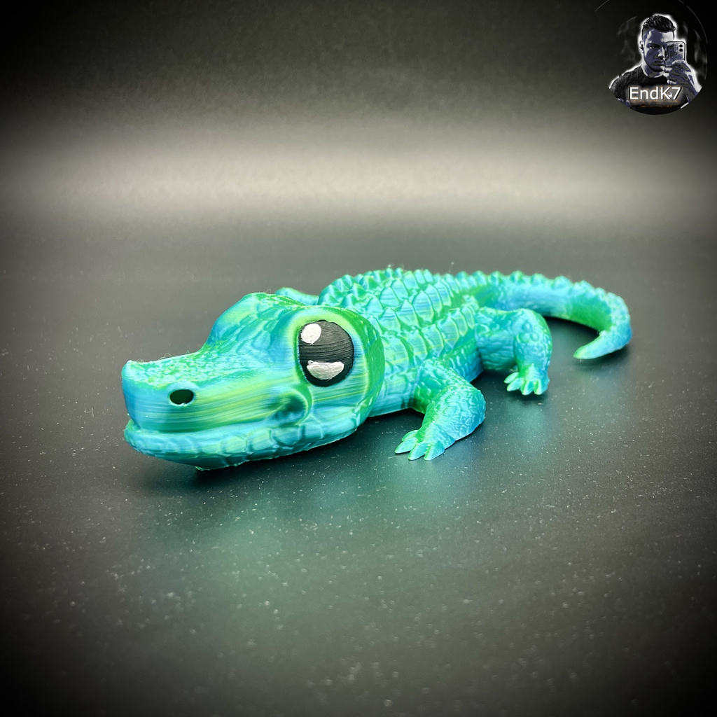 Cute Crocodile by EndK7 | Download free STL model | Printables.com