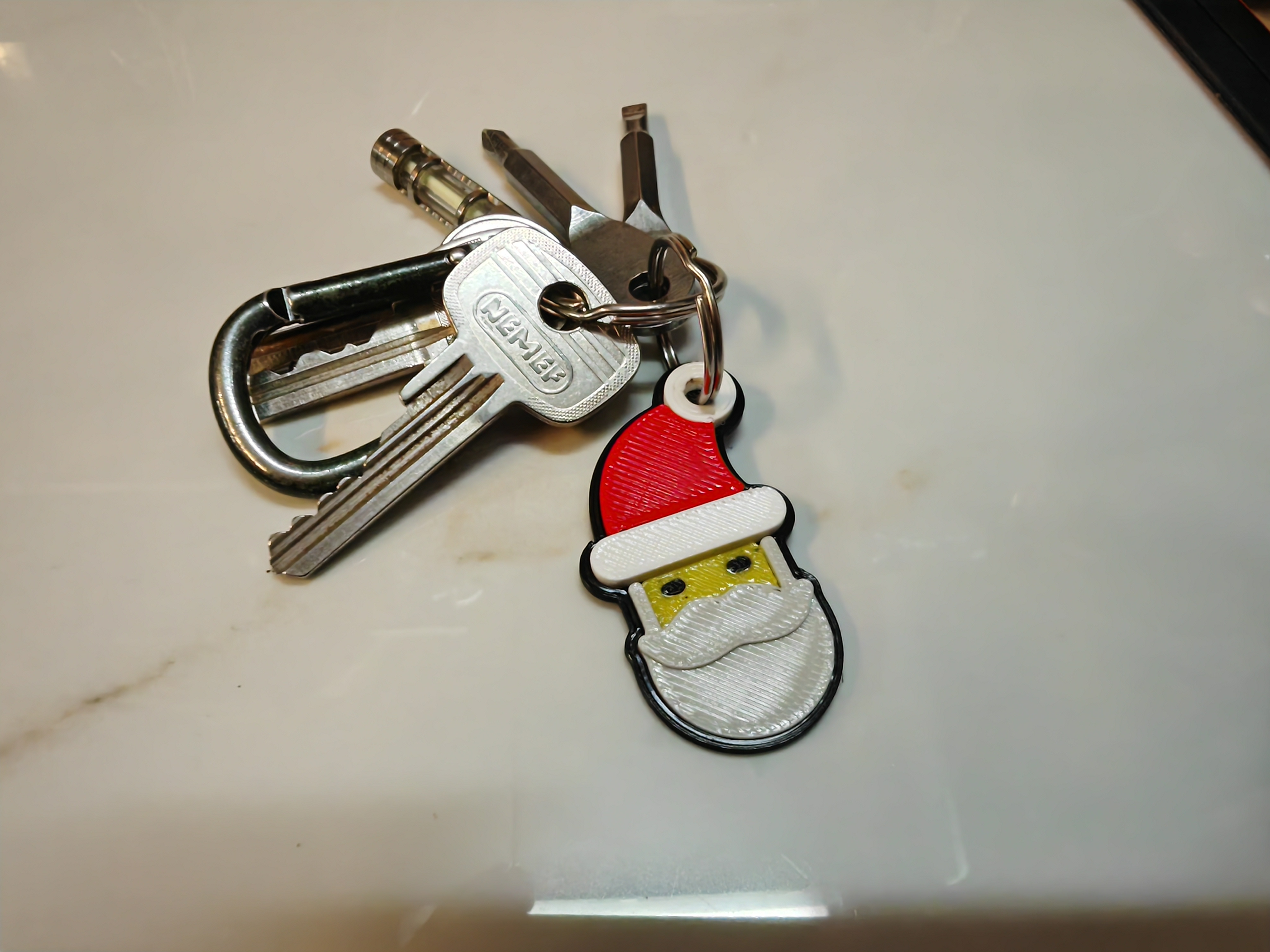 Christmas santa keychain by alphen87 | Download free STL model ...