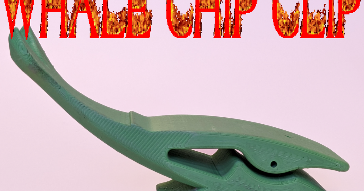 Chip Clip Whale by Fui | Download free STL model | Printables.com