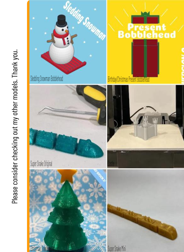 Christmas Tree Bobblehead by Astronaut3D | Download free STL model ...