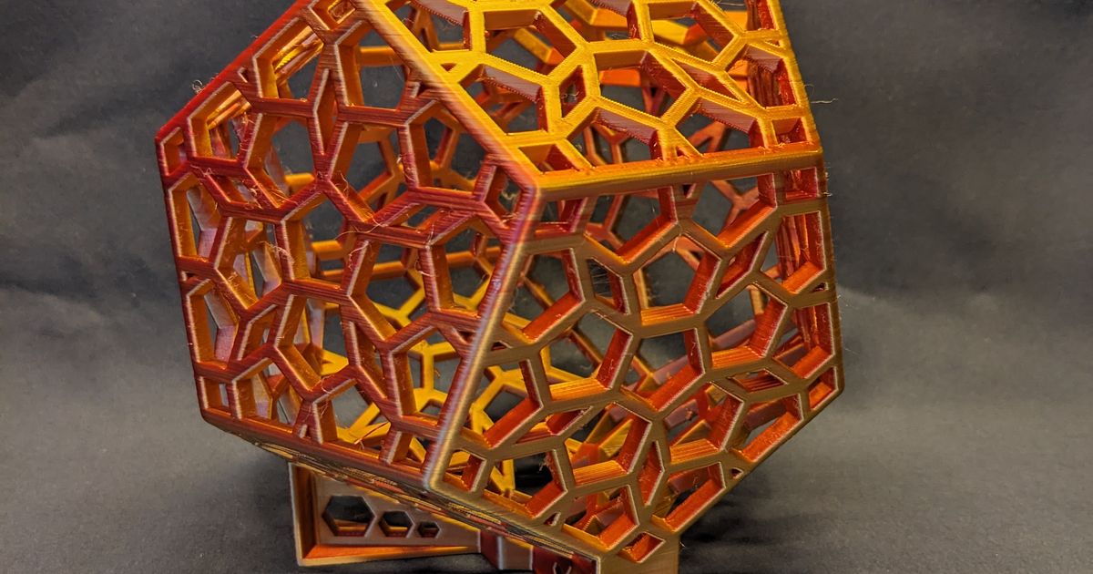 Fancy Dodecahedron by Bearded Printer | Download free STL model ...