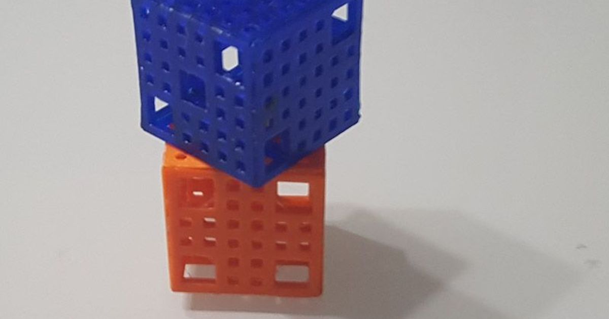 Grid Dice (foldable) by Gustavo Rezende | Download free STL model ...