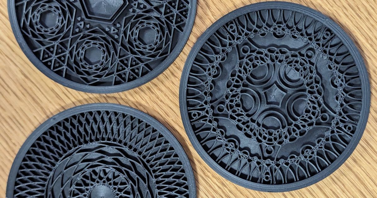 Coasters and Holders by benkrejci | Download free STL model ...