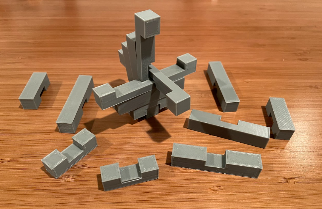 Small Luban Lock Puzzle by Sabadass | Download free STL model ...