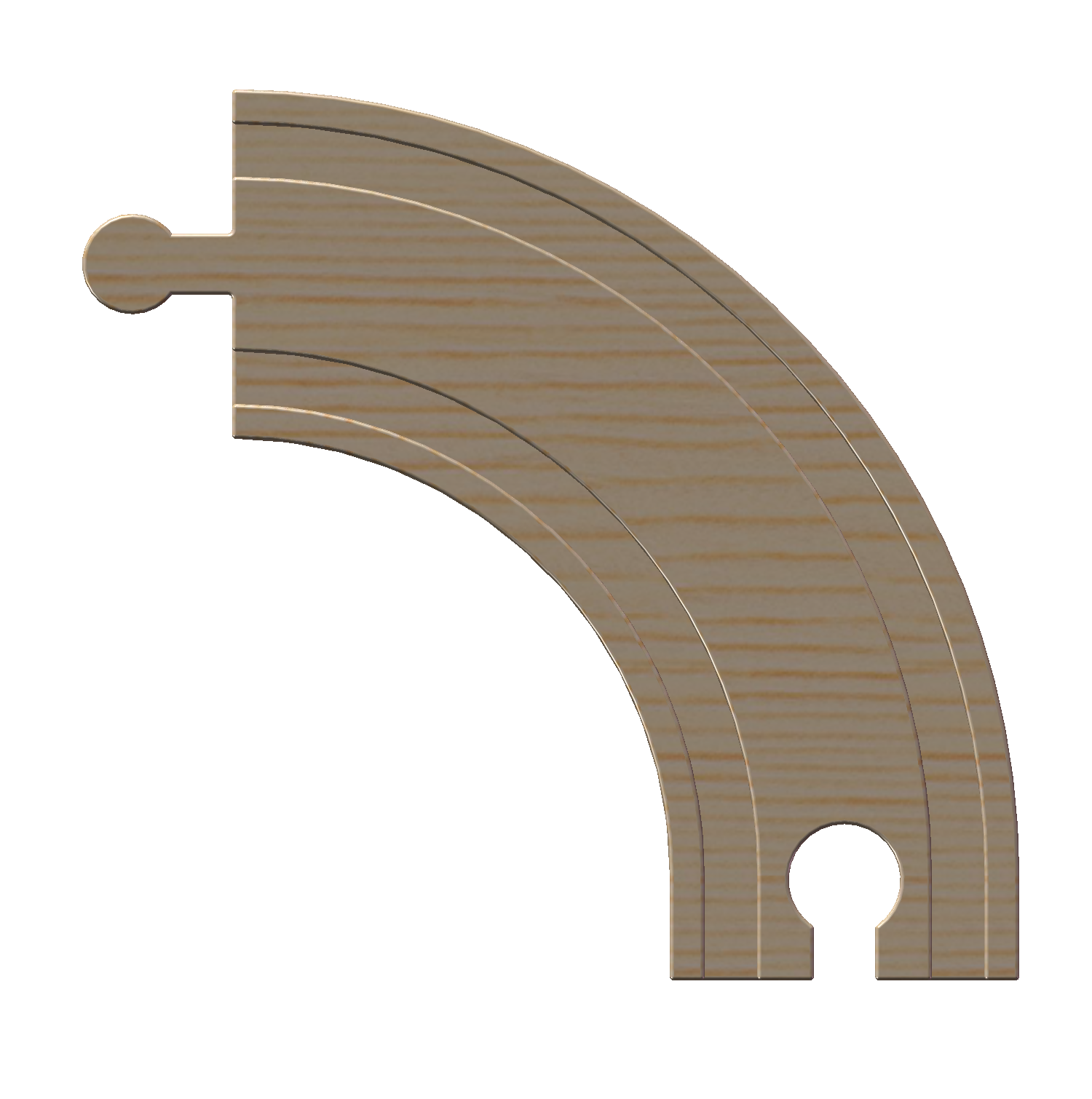 Brio Compatible 90 Degree Turn Wooden Train Track by Mr. Nobody ...