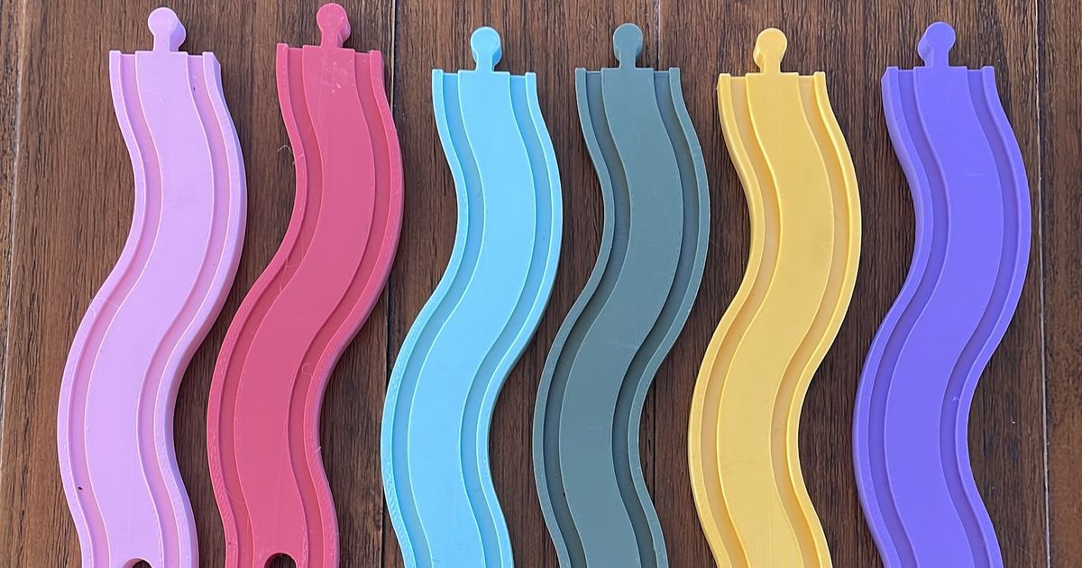 Brio Compatible Curvy Wooden Train Track by Mr. Nobody | Download free ...