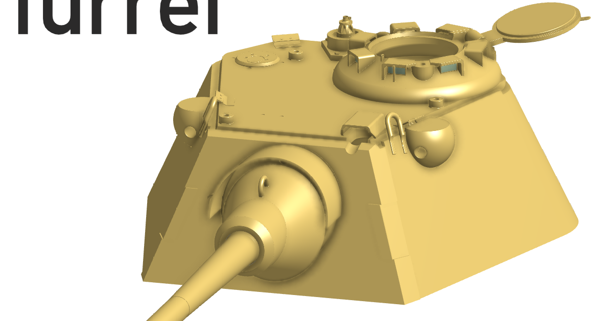 Schmalturm turret RC 1/16 by edumardo | Printables Store