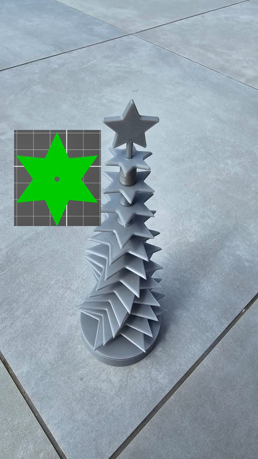 Christmas tree - stackable, star design pattern by NelisW | Download ...