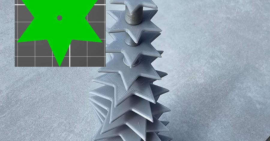 Christmas tree - stackable, star design pattern by NelisW | Download ...