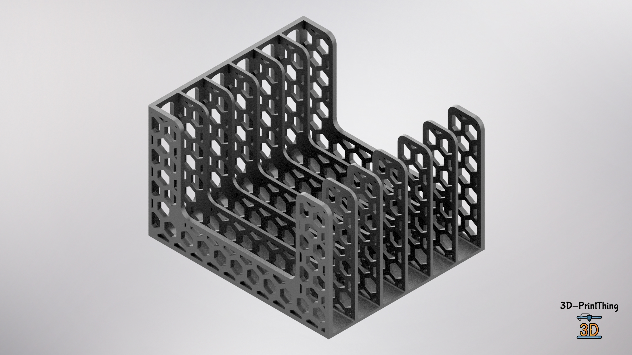 Honeycomb Movie Organizer by 3D-PrintThing | Download free STL model ...
