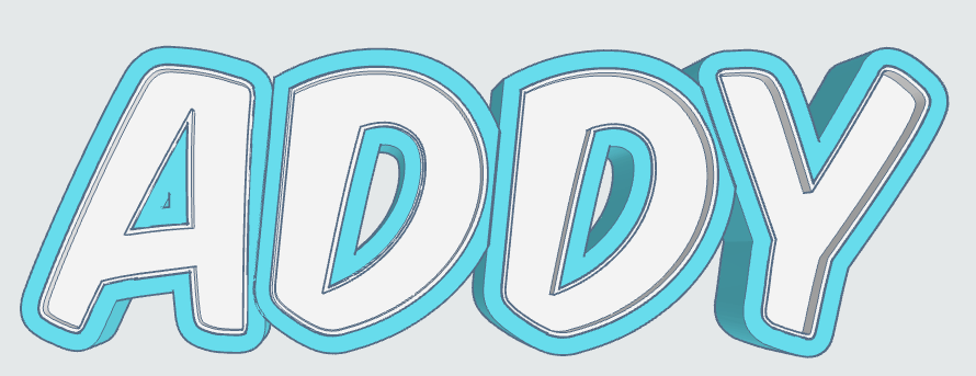 ADDY LED- Namenslampe (Name lamp) by Tomsen | Download free STL model | Printables.com