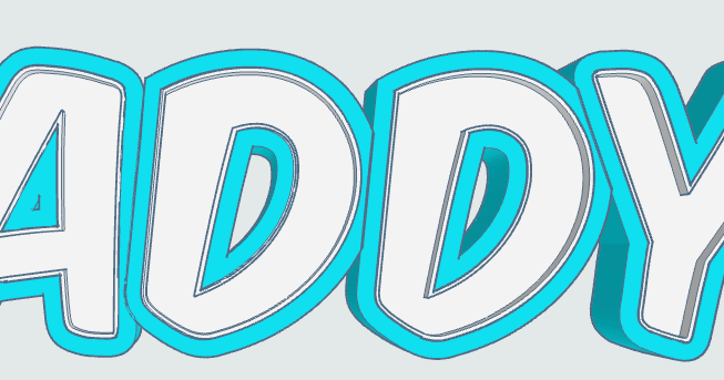 ADDY LED- Namenslampe (Name lamp) by Tomsen | Download free STL model ...