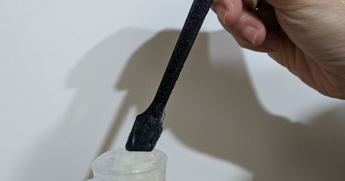 Flat spoon for grease by HairlessApe | Download free STL model ...