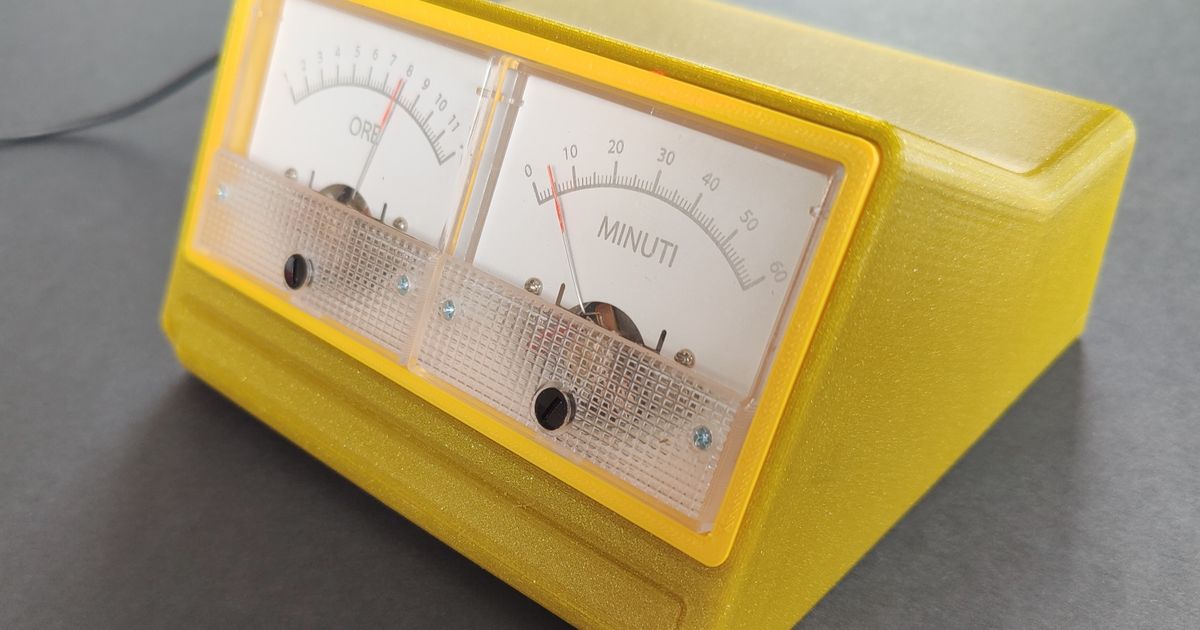 Panel Meter Clock by DelucaLabs by LorenzoDL | Download free STL model ...