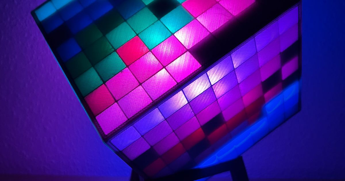 LED CUBE - CUBE LED - 8x8 - 3D by stefanlitter | Download free STL ...