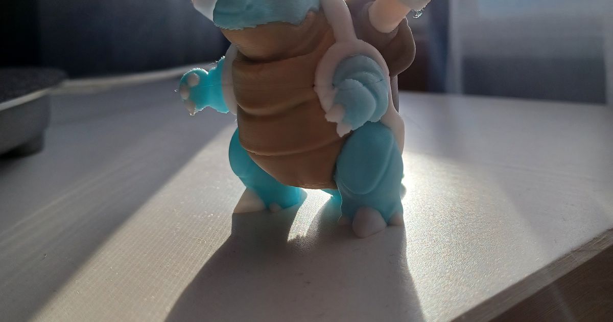 Multicolor Blastoise 4 colors Pokémon by lucky boi | Download free STL ...