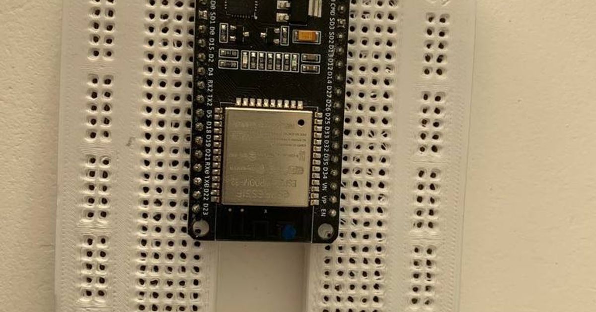 ESP32 Breadboard por Nicopetru | Descargar modelo STL gratuito ... ESP32 Breadboard por Nicopetru | Descargar modelo STL gratuito ...