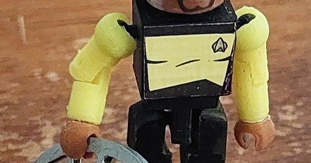 Worf hairpiece for Minimates by JustSomeGuy | Download free STL model ...