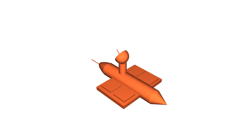 Space ship by Роман Дідун | Download free STL model | Printables.com
