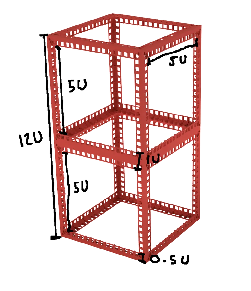 Cube Rack - 10" inch Network Cabinet / Server Rack by Paul Grove | Download free STL model ...