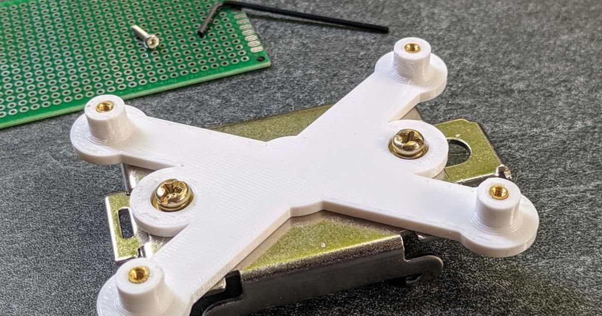 Mounting brackets for PCBs by t0b1 | Download free STL model ...